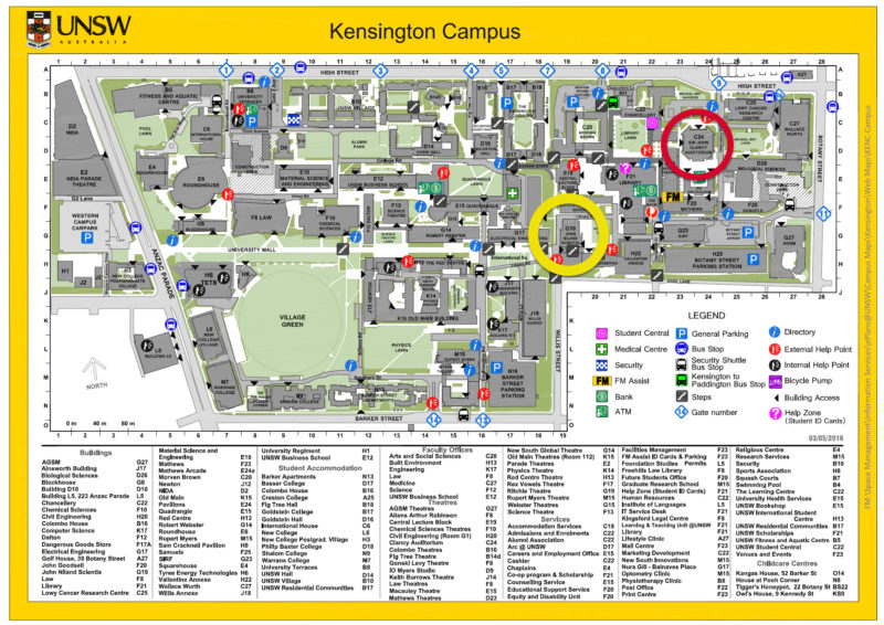 Parking: UNSW - Australian School Band and Orchestra Festival
